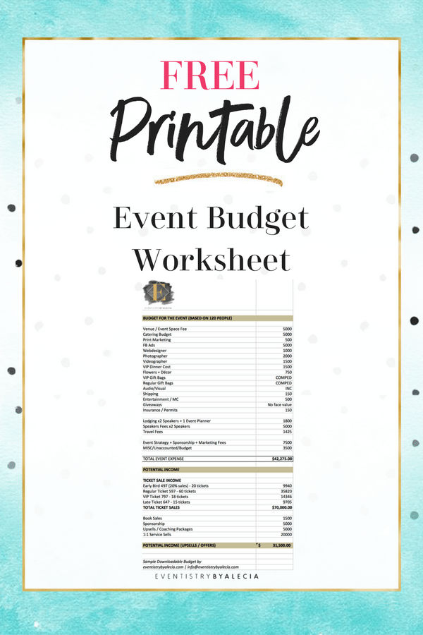 How to Set a Budget for your Event (with Free Downlaod)